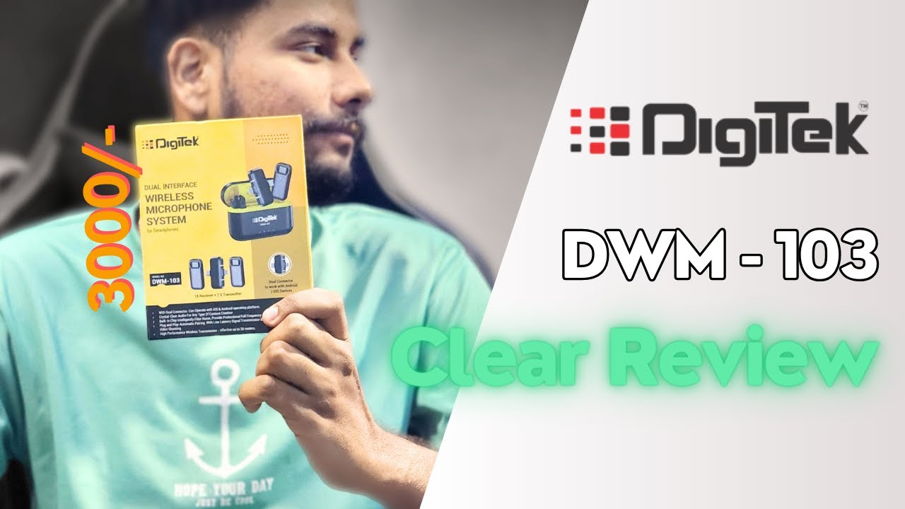 Digitek DWM-103 Wireless Mic Unboxing and Clear Review | Best Budget Wireless Microphone? - YouTube