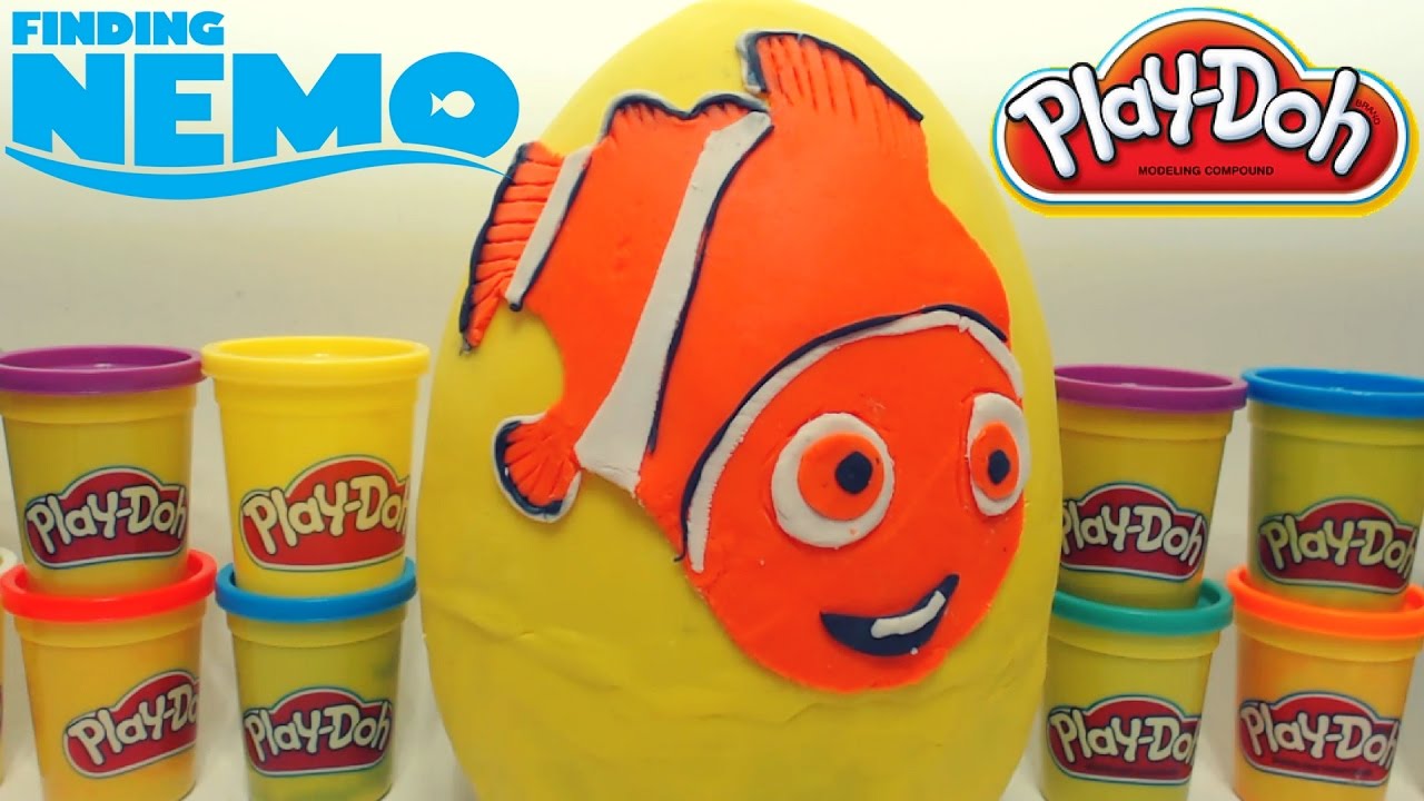Huevo Sorpresa Gigante de Buscando a Nemo en Español de Plastilina Play ...