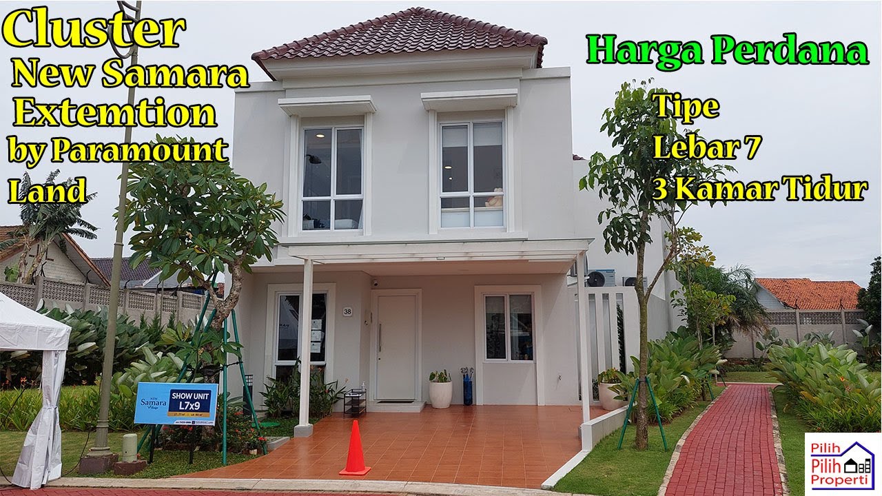 Cluster New Samara Extention Gading Serpong Lebar 7 dengan 3 Kamar ...