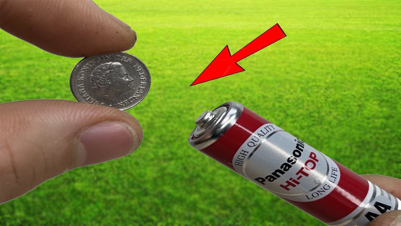 "Never buy new batteries! Just use COINS to reuse old batteries!" - YouTube