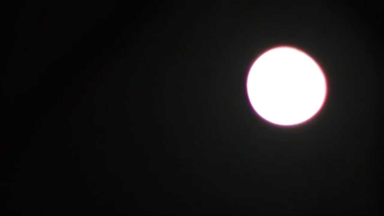 The moon movement through the night sky - YouTube