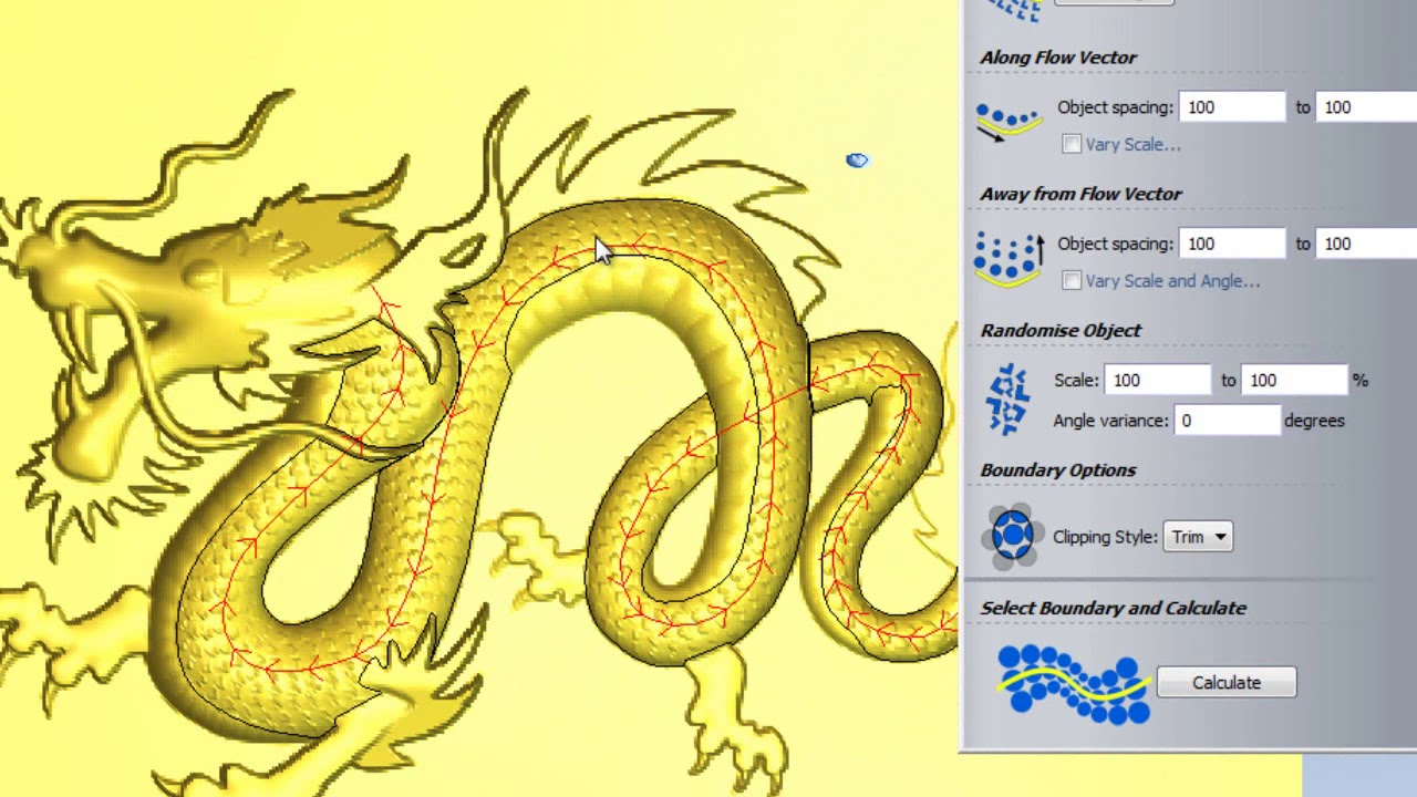Chinese Dragon Texture Flow 3D - YouTube