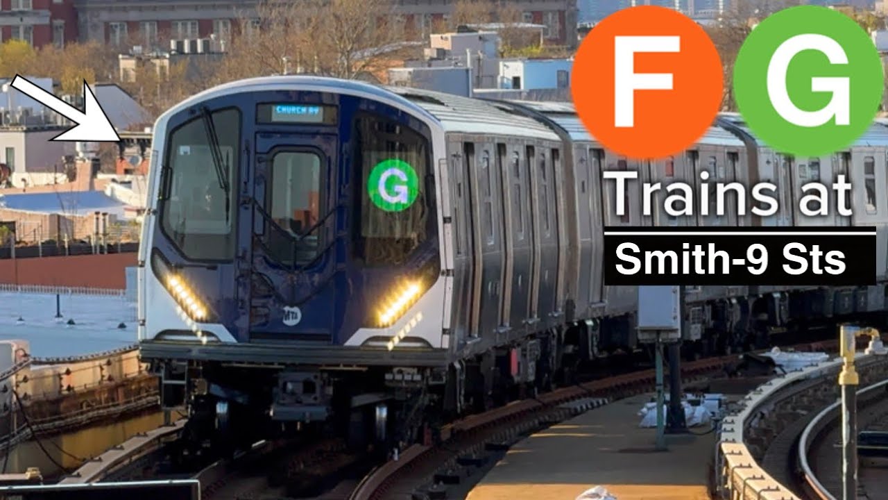 ᴴᴰ⁶⁰ R160, R46 & R211T (F/G) Trains at Smith-9 Street - YouTube