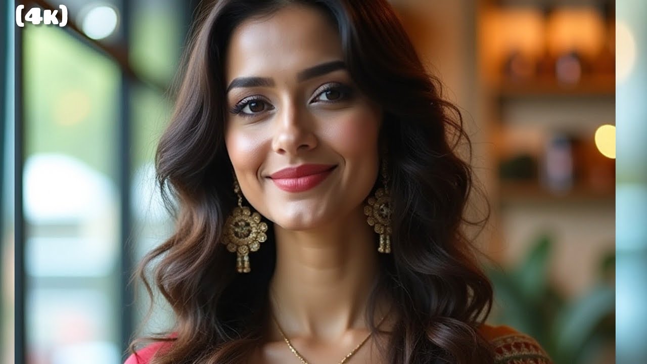 [4k] Real Indian Ai Lookbook Model - Cafey photoshoot - saree Lookbook ...