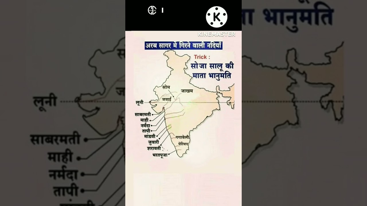 अरब सागर में गिरने वाली नदियां कौन-कौन सी है | Arab sagar me girne wali ...