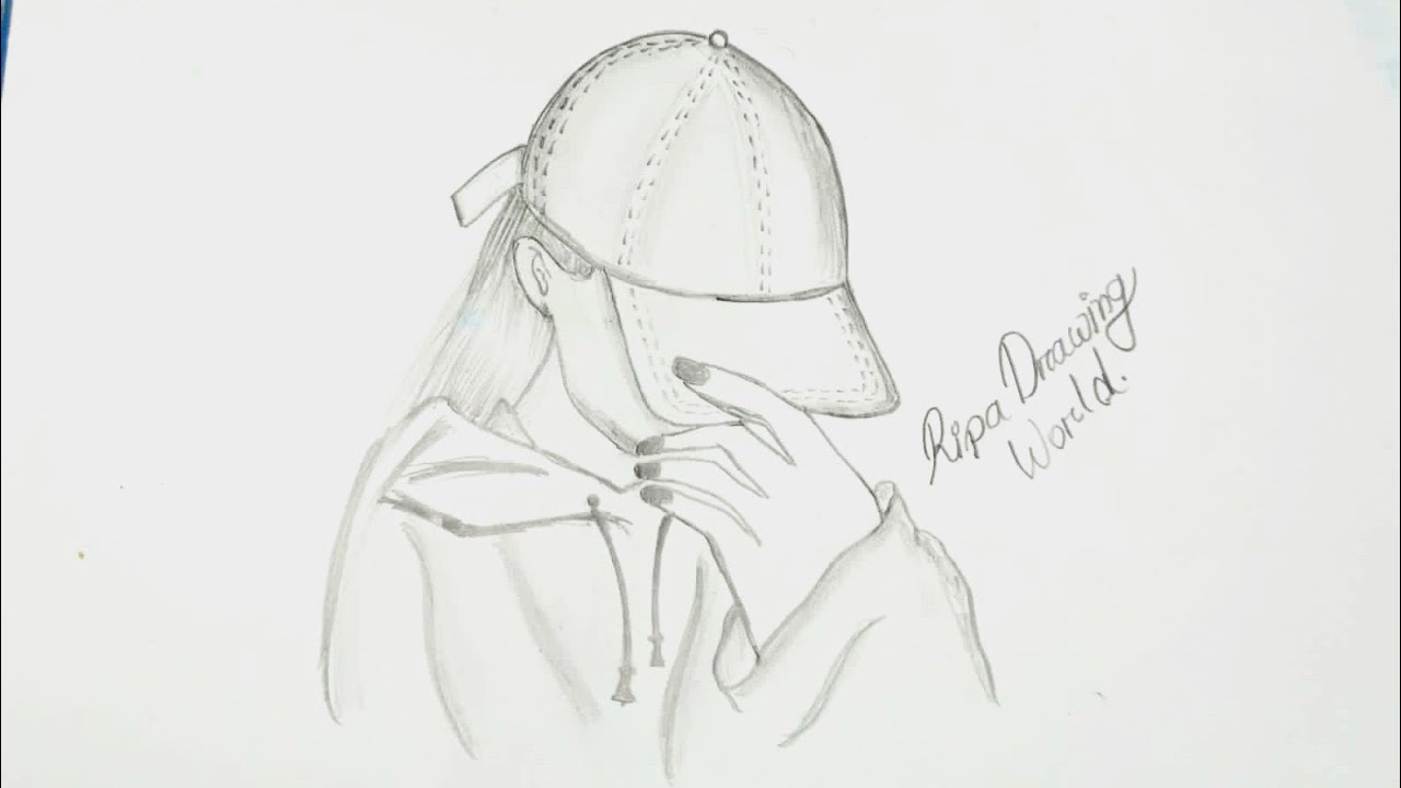 How to draw Hidden Face. Step by Step || Pencil Sketch for beginners. # ...