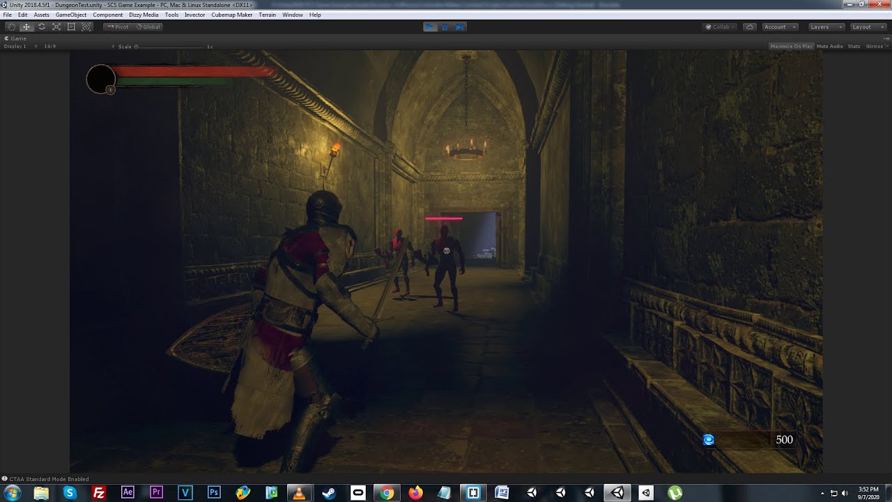 Dark Souls Like Game | Lock On Enemy Health - YouTube