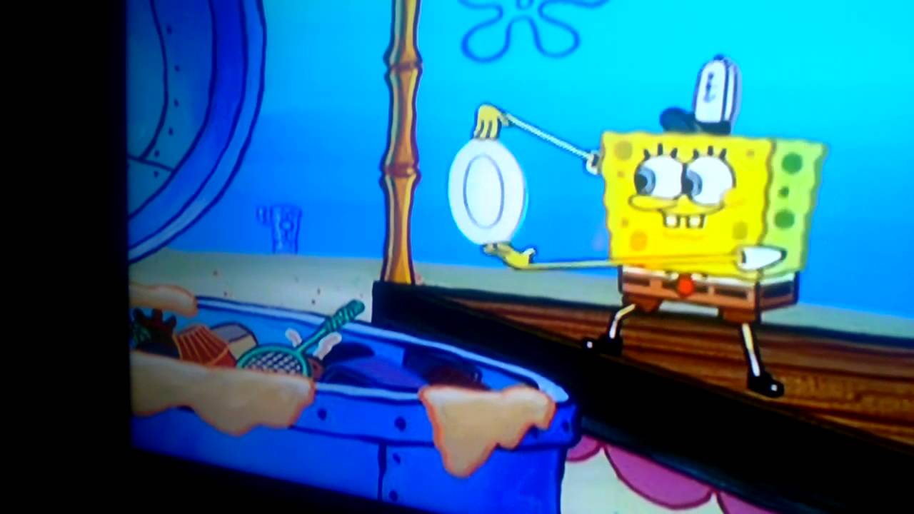 Sponge Bob mistake, plate smashes - YouTube