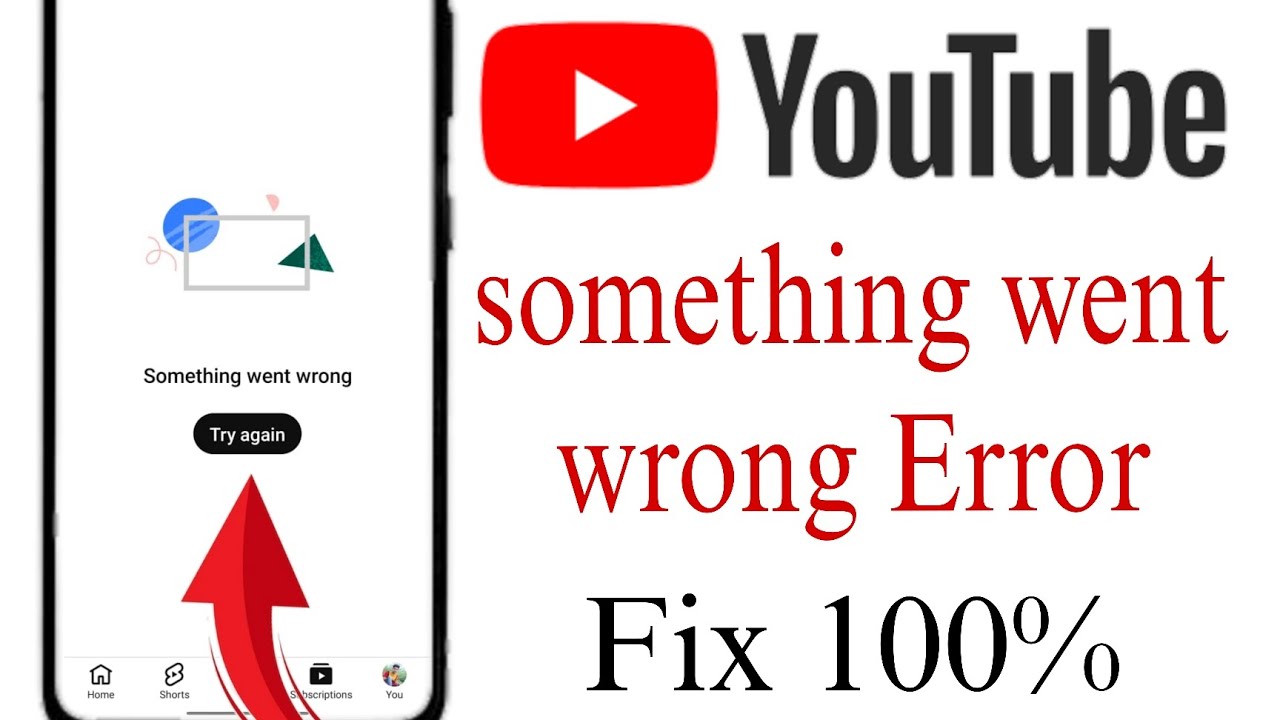 YouTube something went wrong problem fixed / YouTube not opening ...