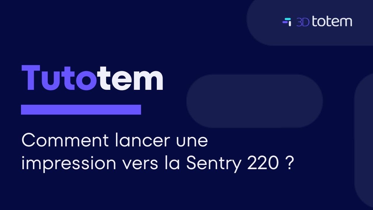 TUTOTEM : Comment lancer une impression vers la Sentry 220 ? - YouTube