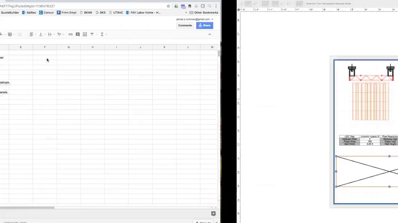 Vectorworks LED Drawing - Updated Table Format and Template Creation ...