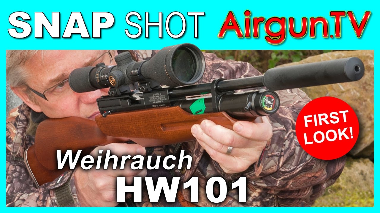 FIRST LOOK - WEIHRAUCH HW101 KT single-shot PCP air rifle - YouTube