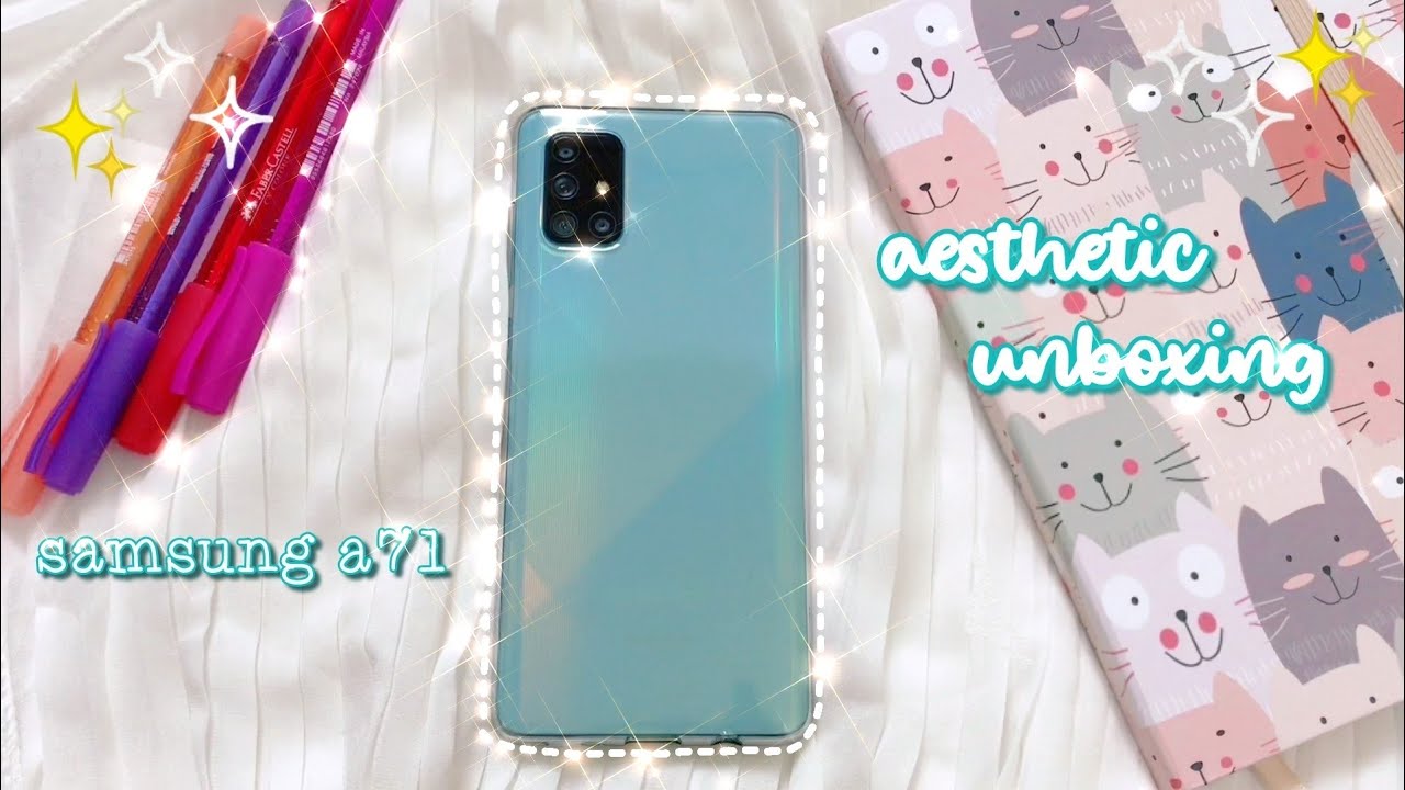 the most aesthetic android phone ☁️ | aesthetic unboxing samsung galaxy ...