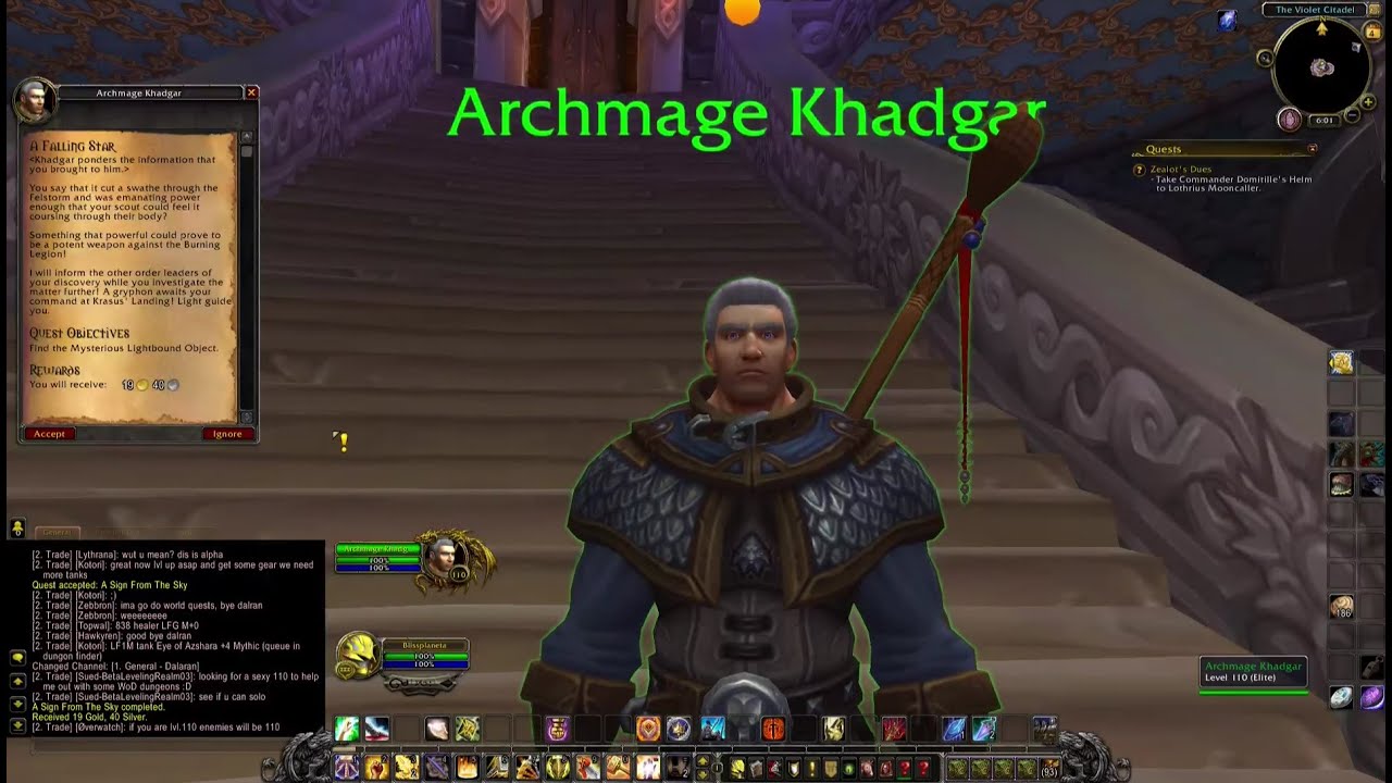 A Falling Star | Turalyon Questline | World of Warcraft: Legion - YouTube