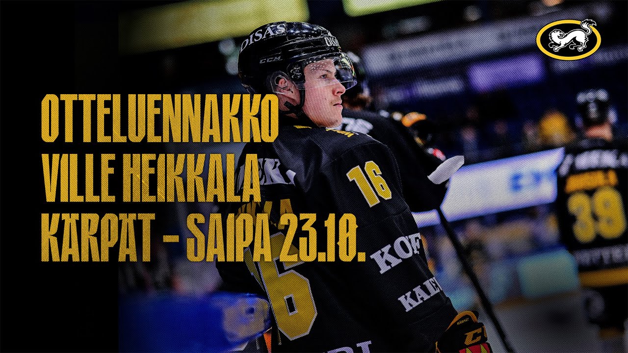 Otteluennakko // Ville Heikkala // Kärpät - SaiPa 23.10. - YouTube
