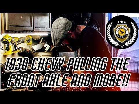 1930 chevy pulling the front axle and more - YouTube