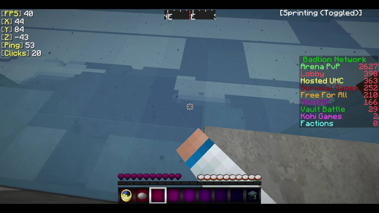 Minecraft 1 8 8 ingame cps - YouTube