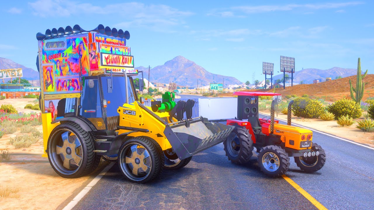 Tractor and Jcb Video | Gta 5 mods | tractor video,tractor stunt,jcb ...
