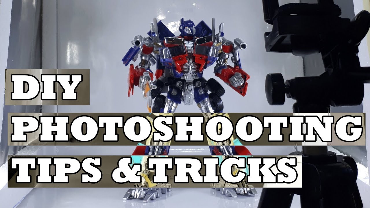Simple "mini-studio" for figure/toy photography - YouTube