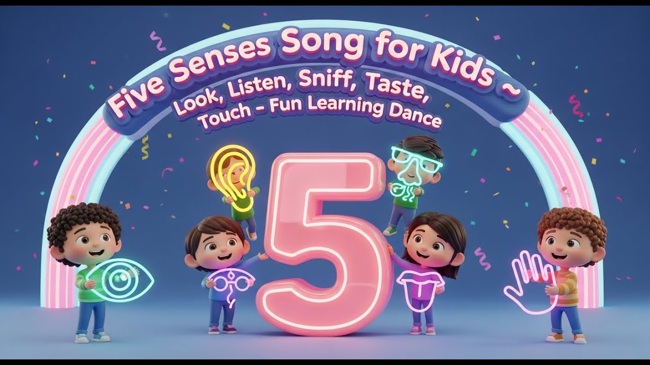 “Five Senses Song for Kids 🖐️ Look, Listen, Sniff, Taste, Touch – Fun ...