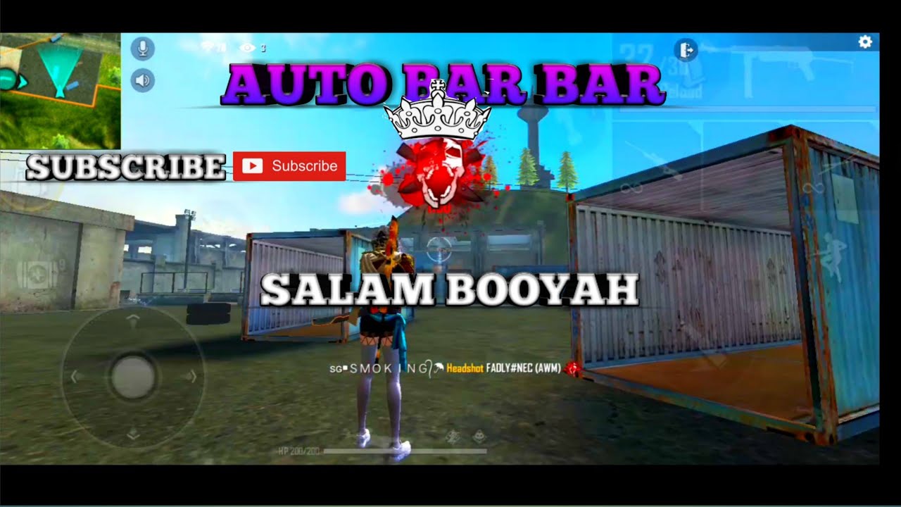 MAIN TRAINING AUTO BAR BAR!!!free fire battlegrounds - YouTube