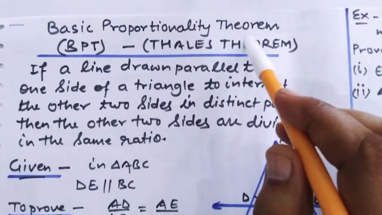 Similarity-2 ( BPT theorem) - YouTube