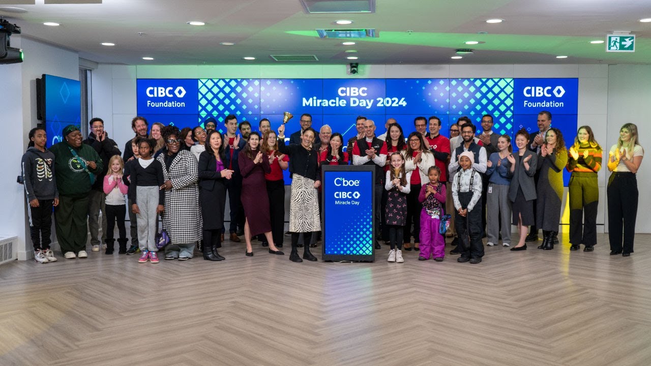 Cboe Rings the Bell in Honour of CIBC Miracle Day - YouTube