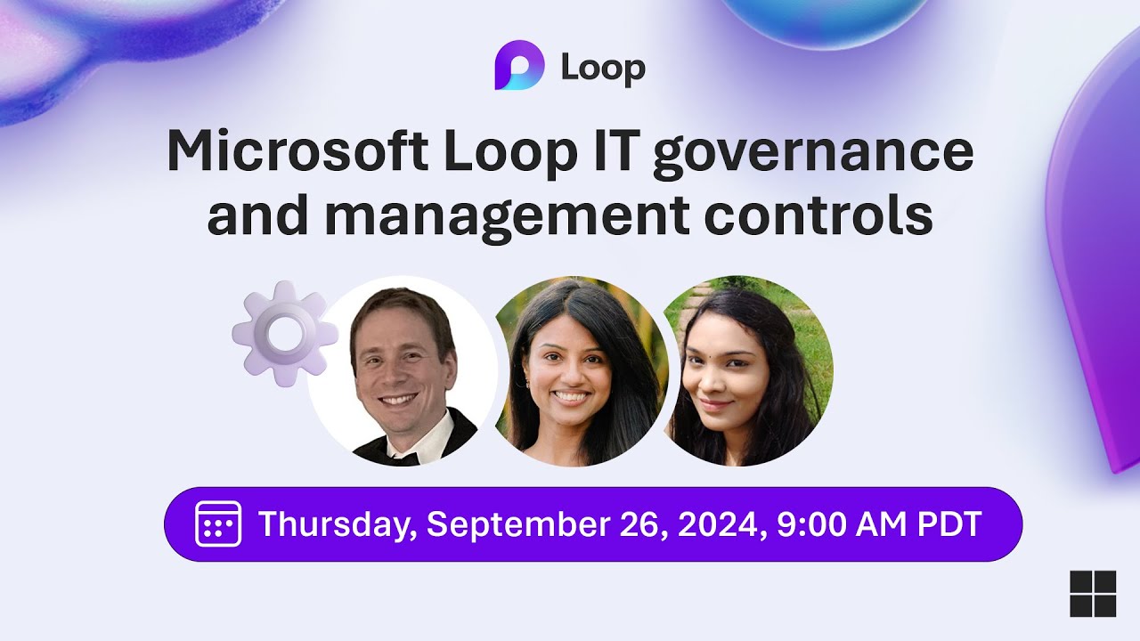 Microsoft Loop IT governance and management controls - YouTube