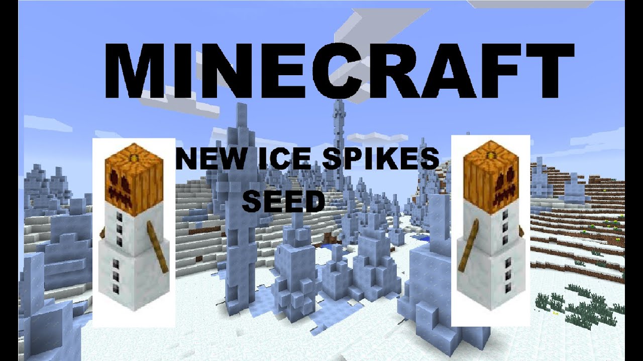 NEW!! Minecraft Ice spikes Seed 1.7.10 - YouTube