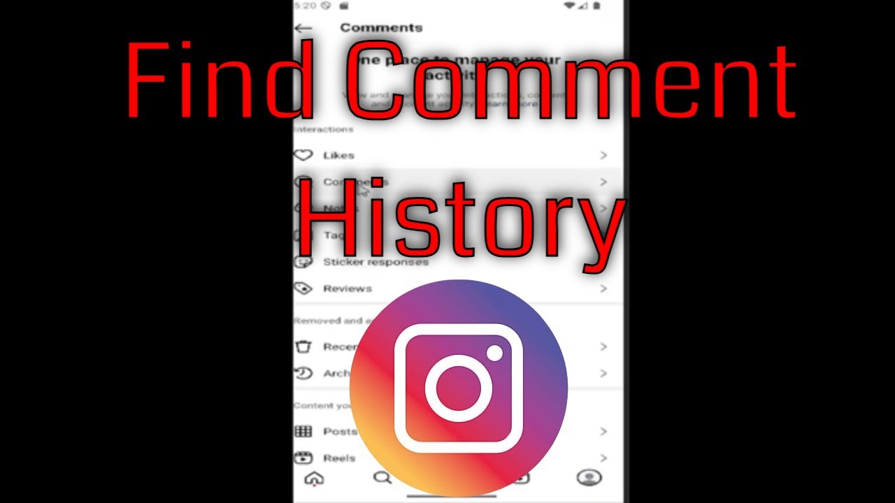 How to Find Comment History on Instagram [Guide] - YouTube