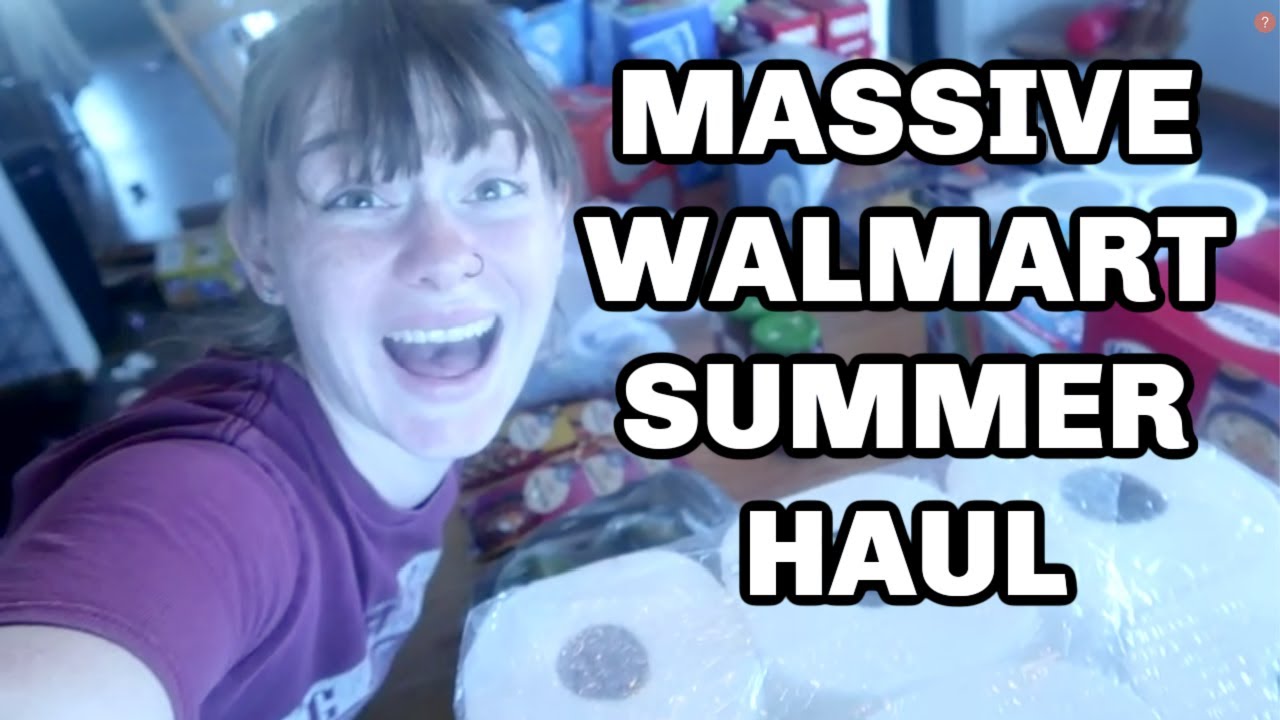 JUNE 2022 MASSIVE WALMART SUMMER STOCK UP HAUL | ONCE A MONTH GROCERY ...