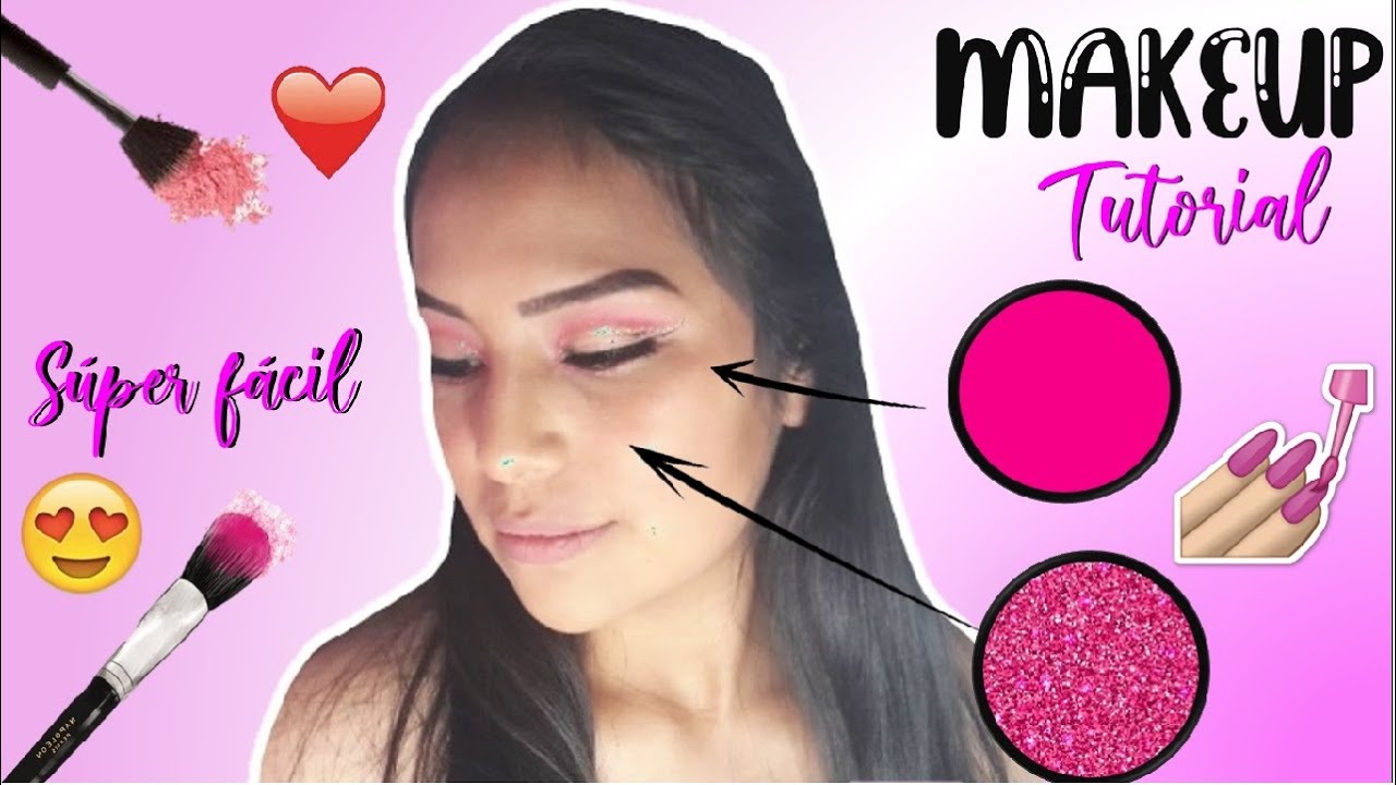 MAQUILLAJE ROSA FÁCIL/ PERFECTO PARA TI PASO A PASO - YouTube
