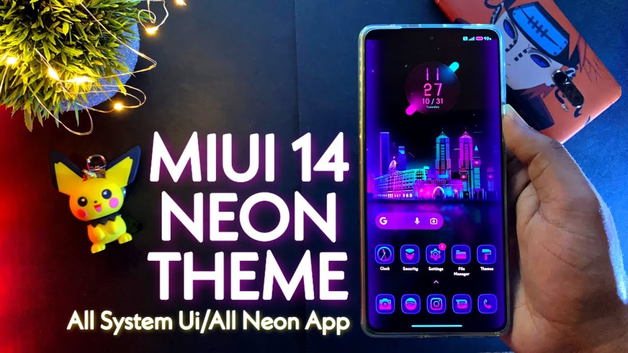 PREMIUM NEON MIUI 14 THEME Best Icon Dailor Miui theme New Ui Miui 14 ...