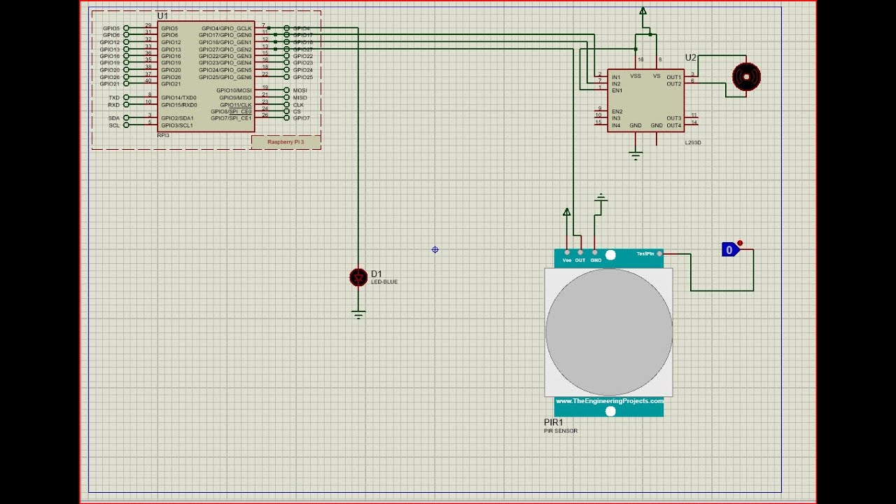 pir sensor with dc motor in raspberry Pi 4 / passive infrared sensor ...