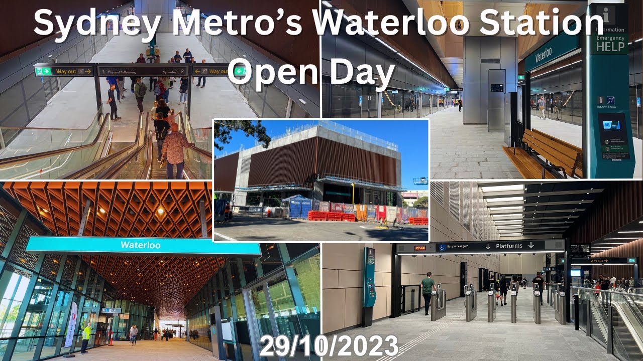 Sydney Metro Waterloo Station Open Day - October 29th 2023 (A Quicky ...