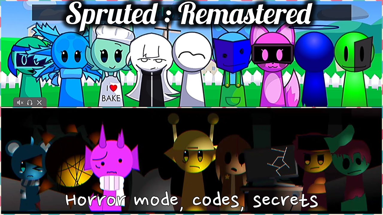 Sprunki, but Spruted Remastered has HORROR MODE!! (ALL CODES, SECRET ...