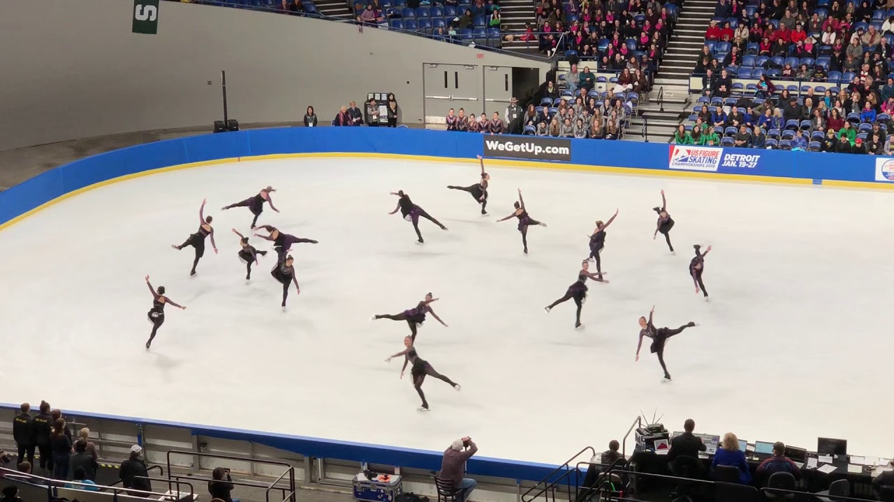 University of Michigan Synchronized Skating Team (UMSST) Nationals 2018 ...