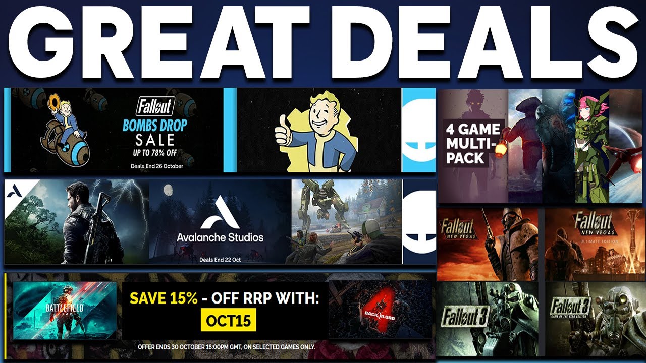 AWESOME PC GAME DEALS RIGHT NOW - FALLOUT GAMES, 15% OFF NEW GAMES ...