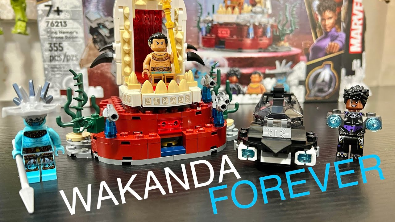 Lego Black Panther: Wakanda Forever King Namor's Throne Room | Build ...