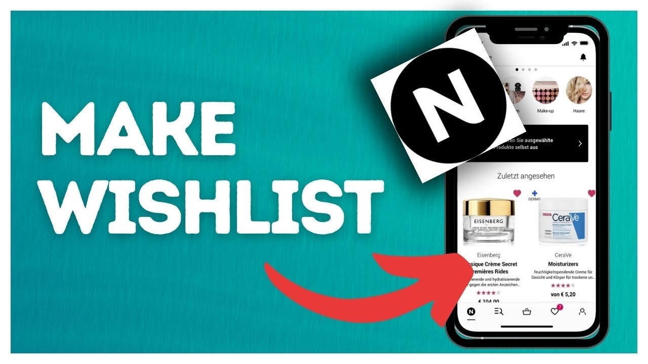How to make wishlist on Notino? - YouTube