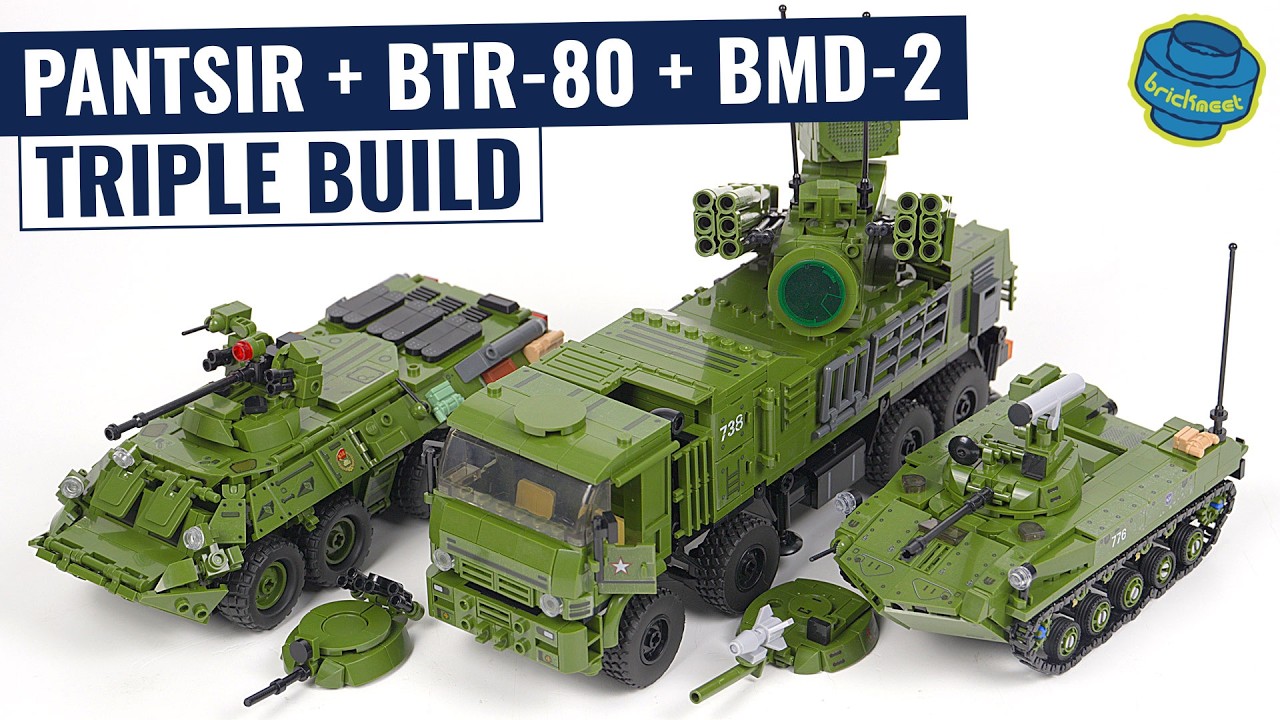 Sluban Pantsir S1 - BTR-80 - BMD-2 w/ more Detail & Interior - 2in1 ...