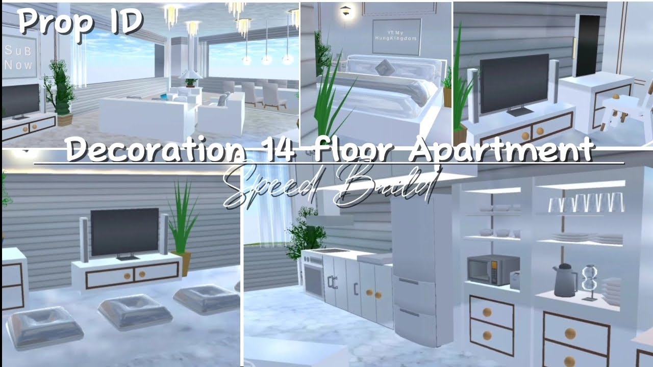 Decoration 14 floor Apartment 🏢 Speed Build - Prop ID # ...