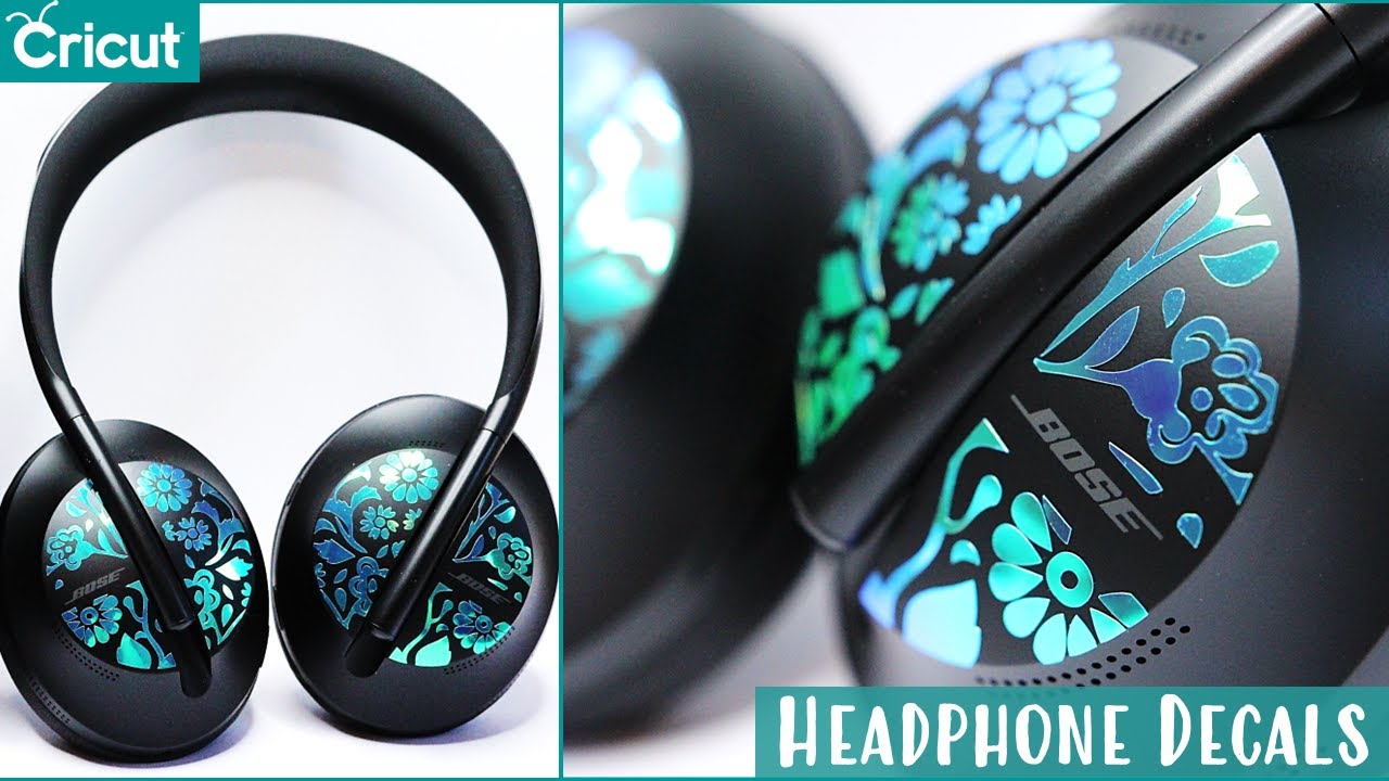 Customize Headphones with your Cricut | Vinyl Decal Tutorial - YouTube