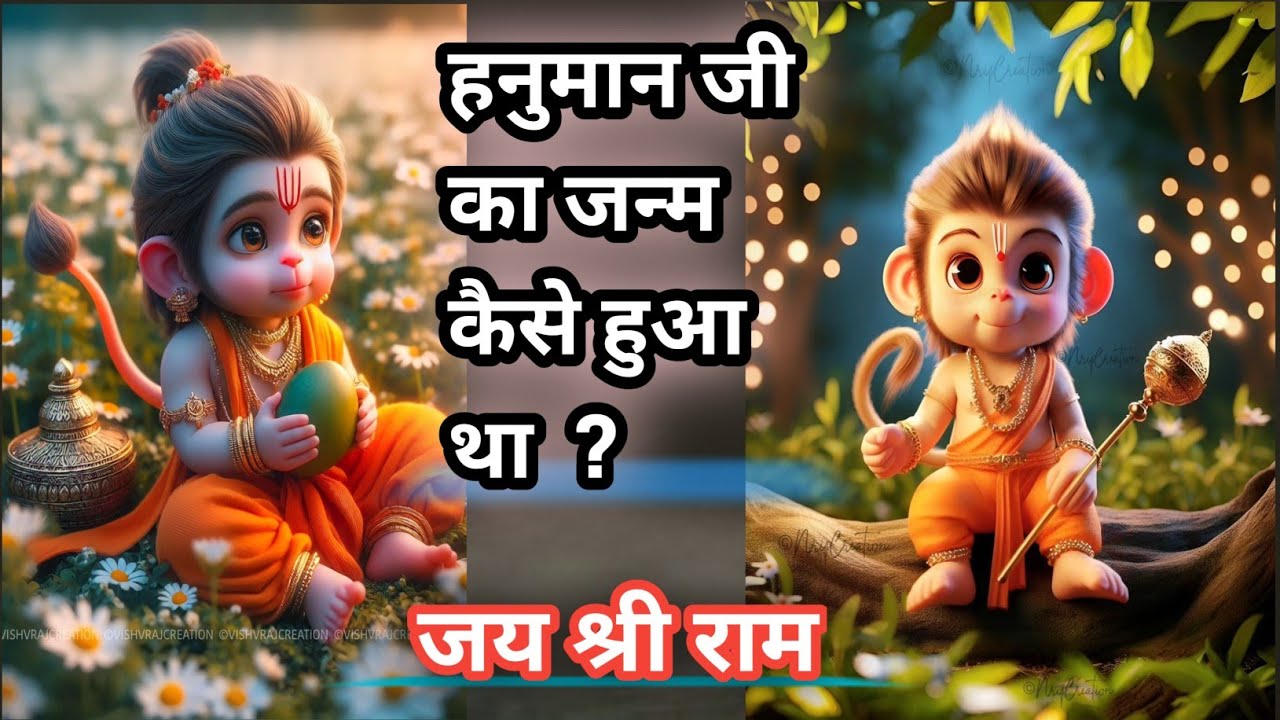 हनुमान जी का जन्म कैसे हुआ था‼️How was Hanuman ji born‼️#hanuman # ...