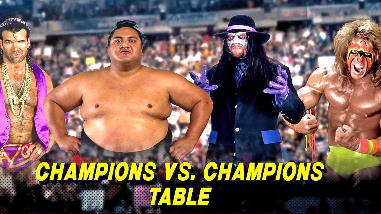 WWE 2K22 Yokozuna vs The Undertaker vs Ultimate Warrior vs Razor Ramon ...