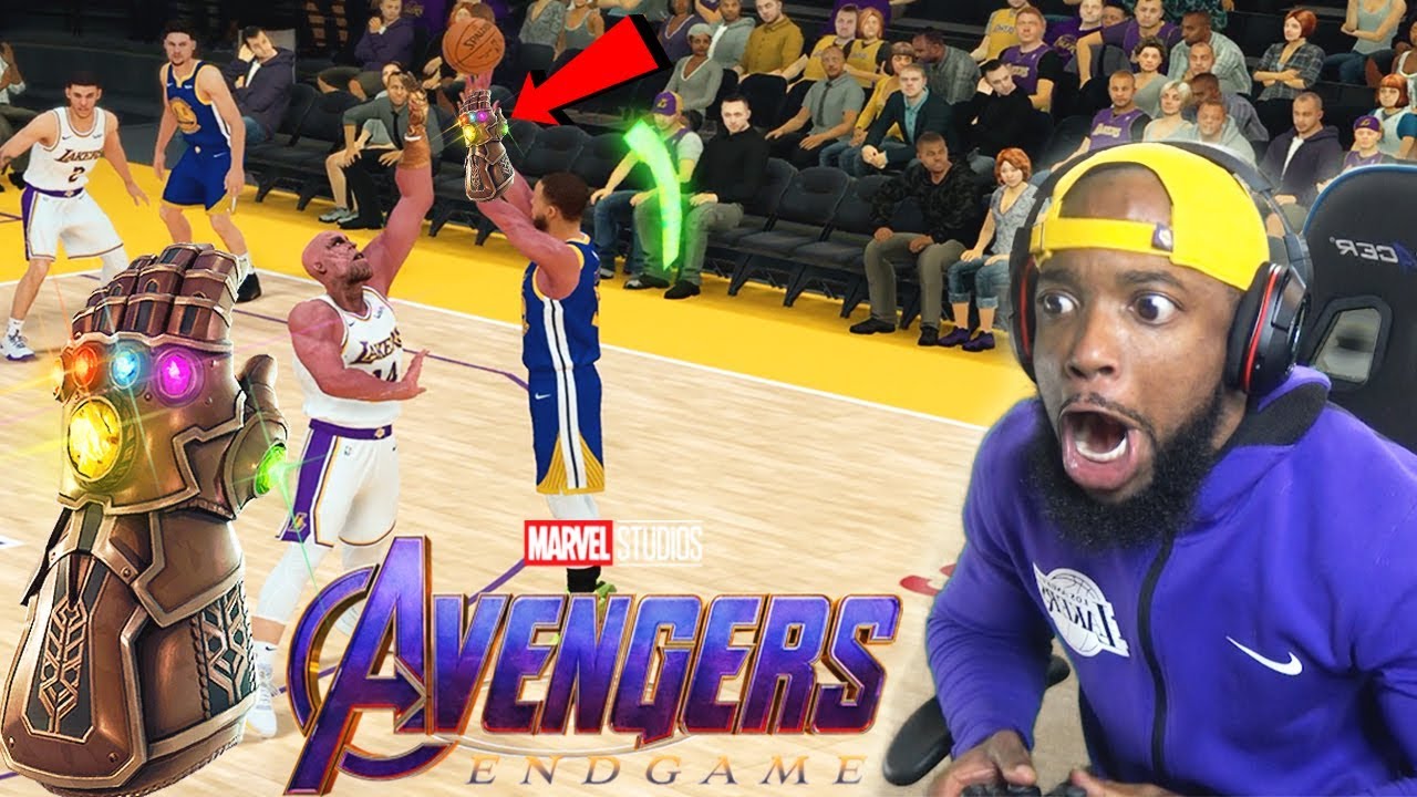 What IF STEPHEN CURRY Wore The INFINITY GAUNTLET Vs THANOS! NBA 2k19 ...