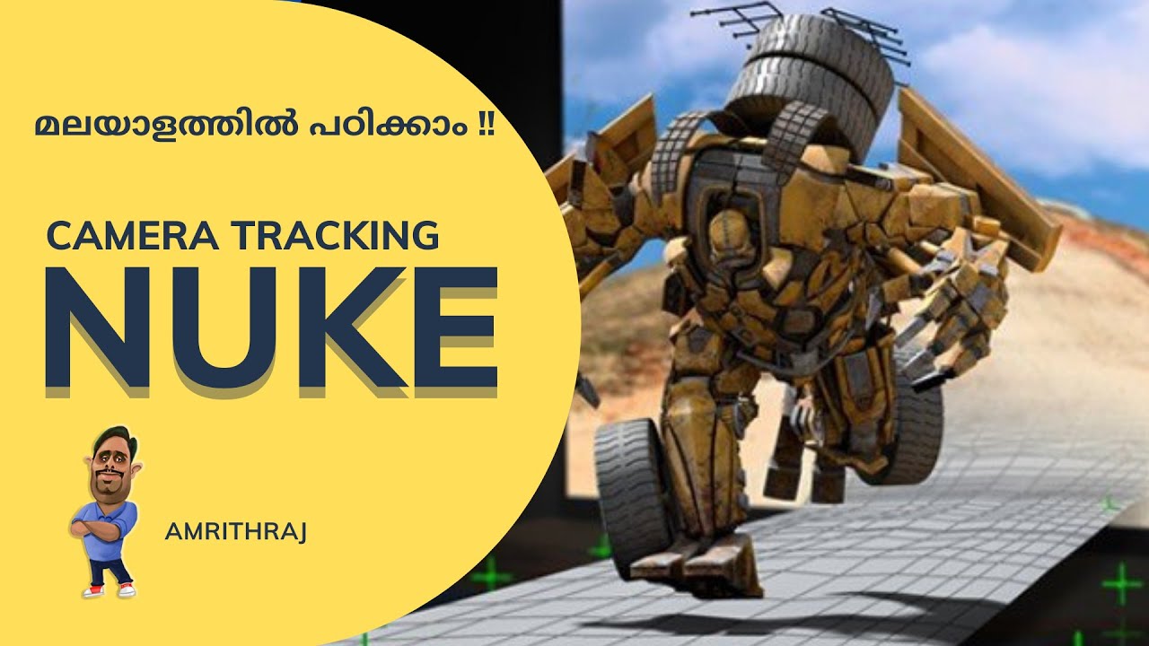 NUKE CAMERA TRACKING MALAYALAM TUTORIAL - YouTube