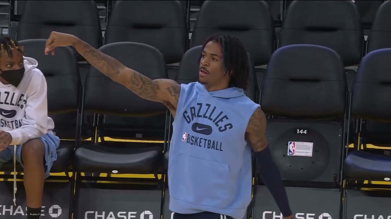 Ja Morant Pregame Warmup October 28, 2021 - YouTube