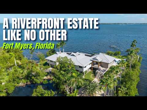 A Private Lagoon Runs Beneath This Fort Myers Estate | 13230 Linton Rd #waterfrontliving