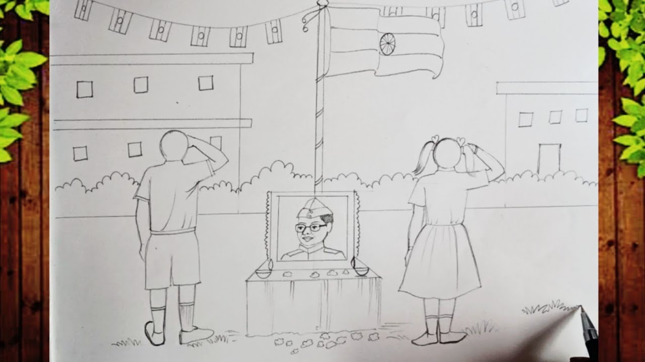 26 january scenery drawing/26january celebration drawing scenery/26 ...
